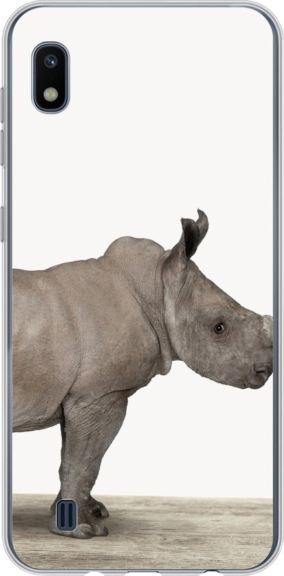 Samsung Galaxy A10 hoesje - Baby Neushoorn - Lief - Kinderkamer ...
