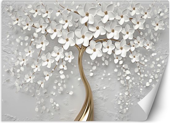 Trend24 - Behang - Abstracte Bloeiende Boom - Behangpapier - Fotobehang ...