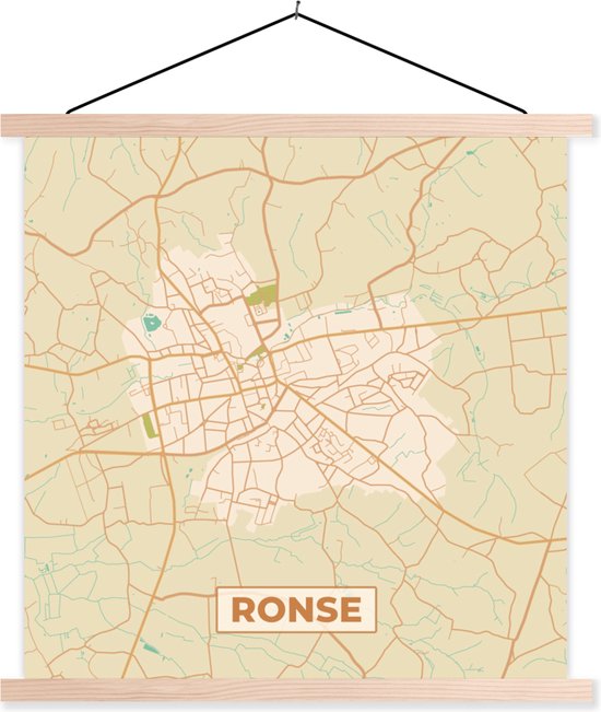 Posterhanger incl. Poster - Schoolplaat - Plattegrond - Stadskaart ...
