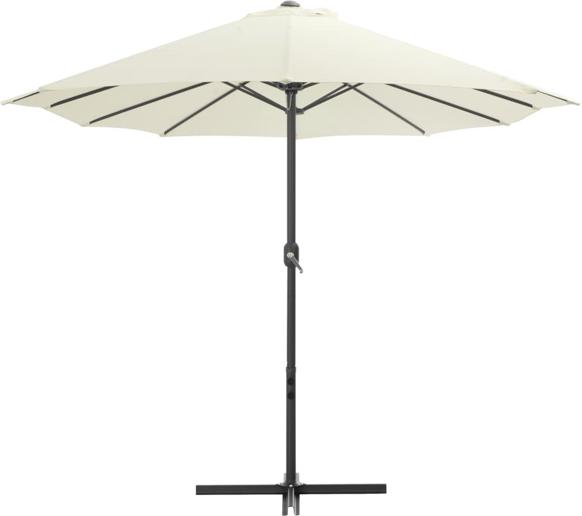 VidaLife Parasol met aluminium paal 460x270 cm zandkleurig | bol.com