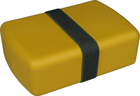 ZUPERZOZIAL - C-PLA, lunchbox, TIME-OUT BOX, saffron yellow, geel | bol