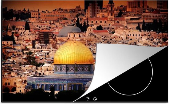 Luxe inductie beschermer Rotskoepel - 80x52 cm - Gouden Rotskoepel ...