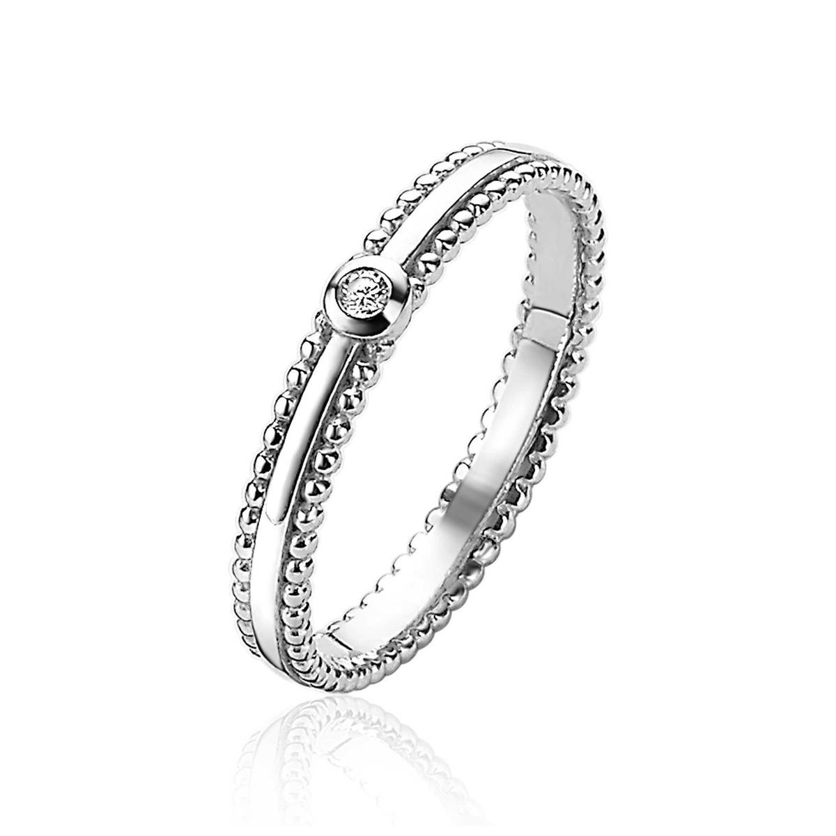 Zinzi Jewels 925 Sterling Zilveren Ring (Maat: 58) - Zilver | bol.com