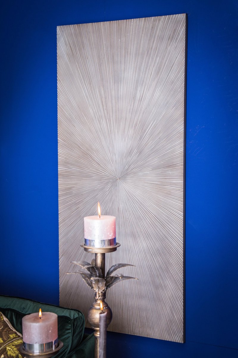 PTMD zapp wit wandpaneel mdf rechthoek ribbel | bol.com