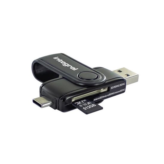 Integral Reader Sd/microsd Usb-a/usb-c | bol.com