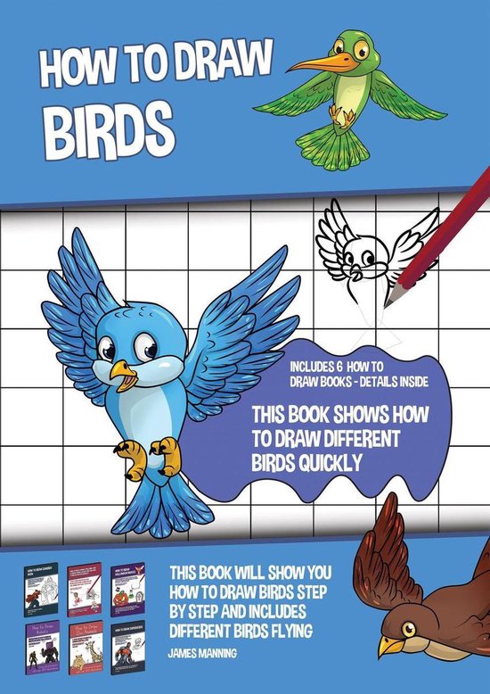 How to Draw Books for KIds 55 - How to Draw Birds (This Book Shows How ...