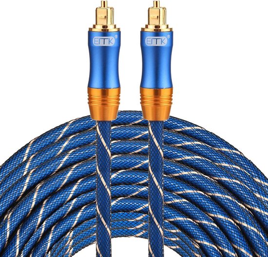 ETK Digital Toslink Optical kabel 25 meter / audio male to male ...