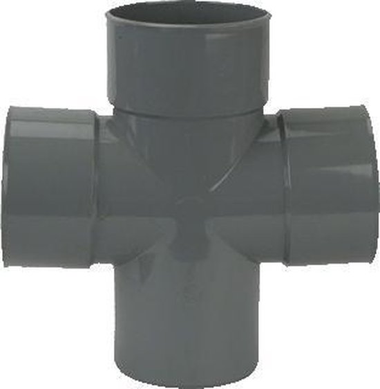 PVC Dubbel T-Stuk 110mm 3x mof / spie 90° | bol
