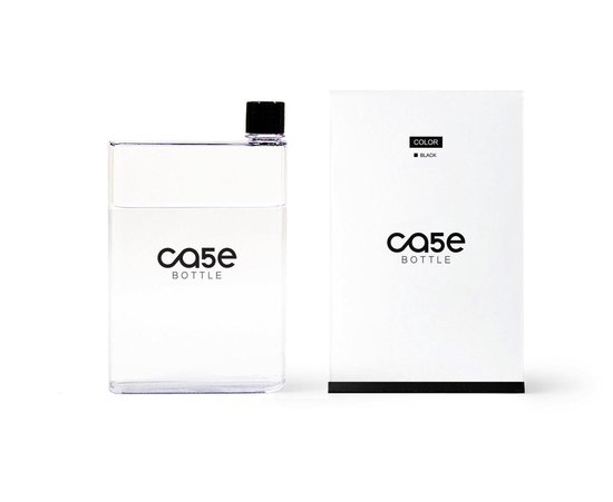 Casebottle | Platte Waterfles A5 - Drinkfles - Plastic Waterflesje ...