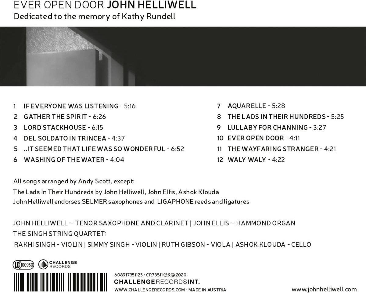 Ever Open Door, John Helliwell | CD (album) | Muziek | bol