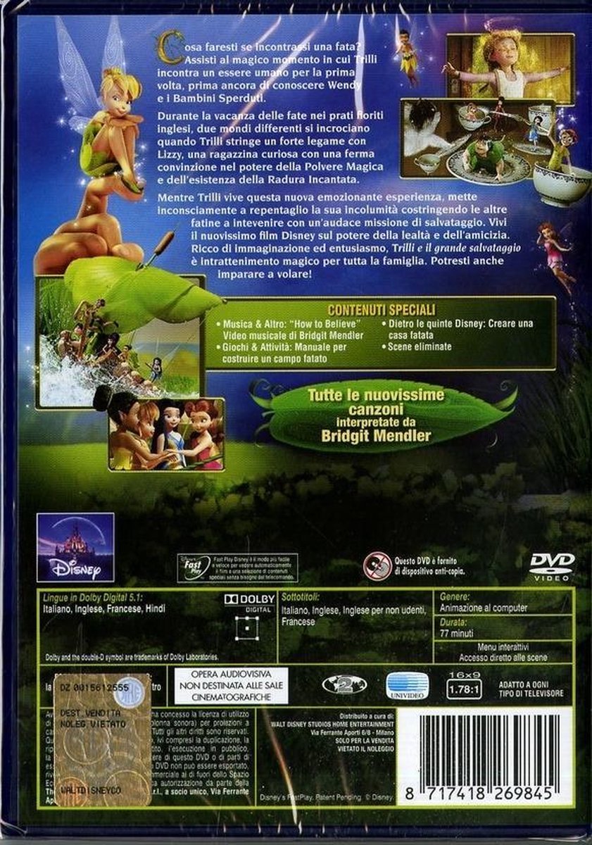 Walt Disney Pictures Trilli e il grande salvataggio DVD 2D Engels ...