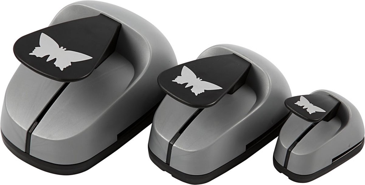 Ponsen set. vlinder. afm 25+49+75 mm. 3 stuk/ 1 doos | bol.com