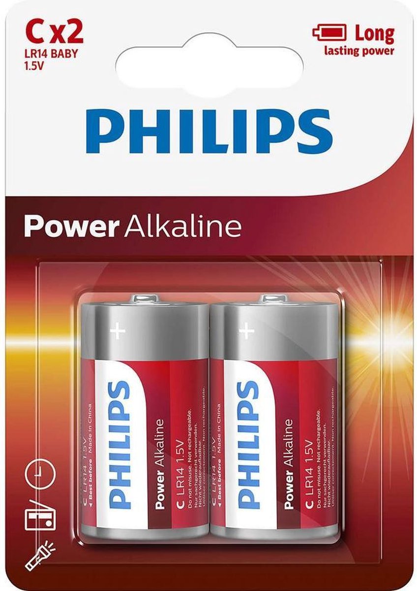 Philips C2 Power Alkline | bol.com