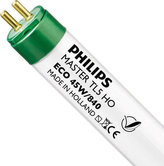 Philips MASTER TL5 ECO HO 45W - 840 Koel Wit | 145cm | bol.com