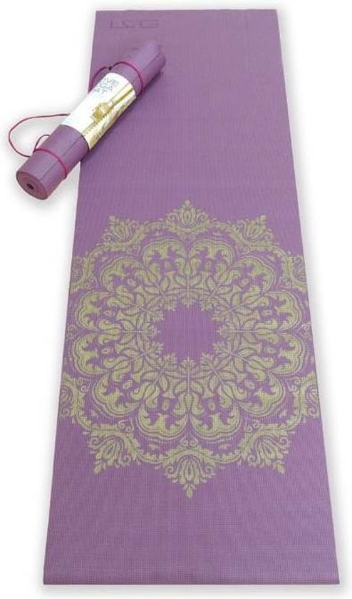 Yogamat sticky mandala paars – Love Generation | bol.com
