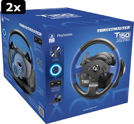 2x Thrustmaster T150 RS Force Feedback - Racestuur - PlayStation & PC ...