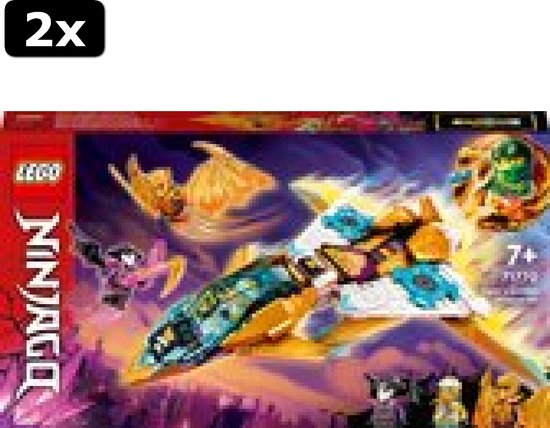 2x LEGO NINJAGO Zane's gouden drakenvliegtuig - 71770 | bol.com