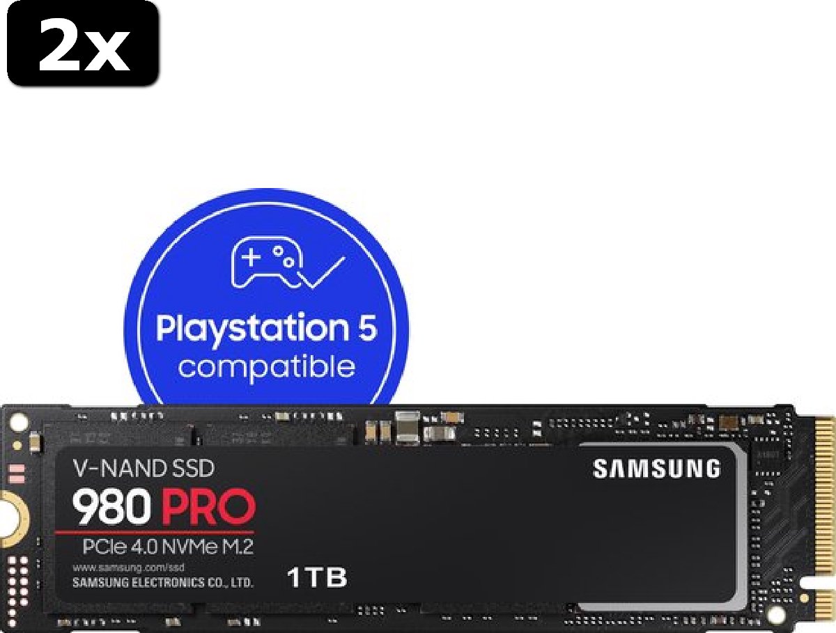 2x Samsung 980 PRO NVMe - SSD interne M.2 PCIe - 1 To | bol.com