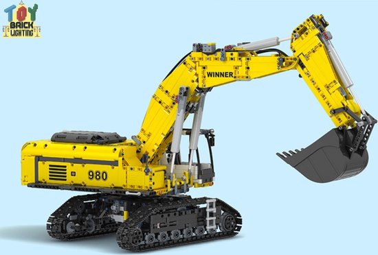 RC LIEBHERR R980 Rupskraan Kraan Graafmachine Technic Technisch MOC ...