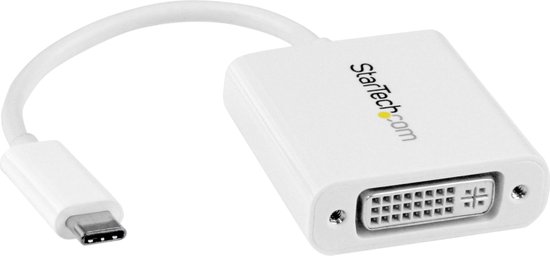 USB C to DVI Adapter Startech CDP2DVIW White | bol