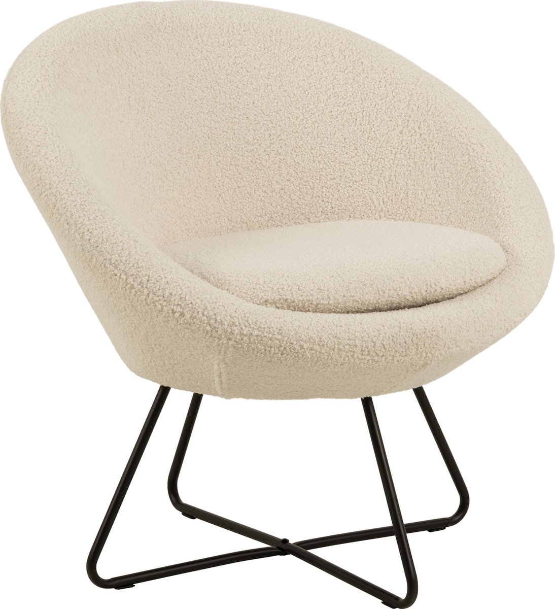 Fauteuil Hjerm in witte teddy stof | bol.com