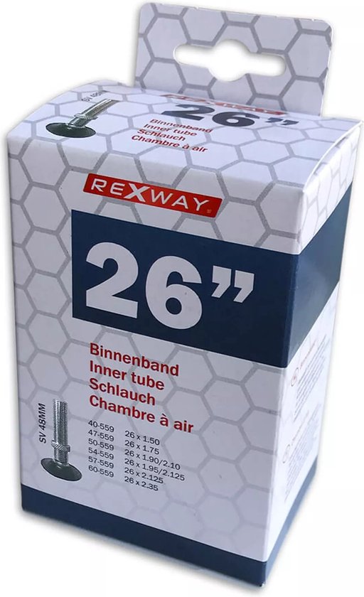Rexway Binnenband 26 X 1.75/2.50 (47/62-559) Av 48 Mm | bol