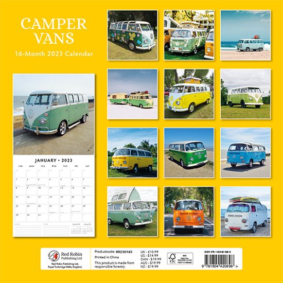 Camper Vans Kalender 2023 | bol