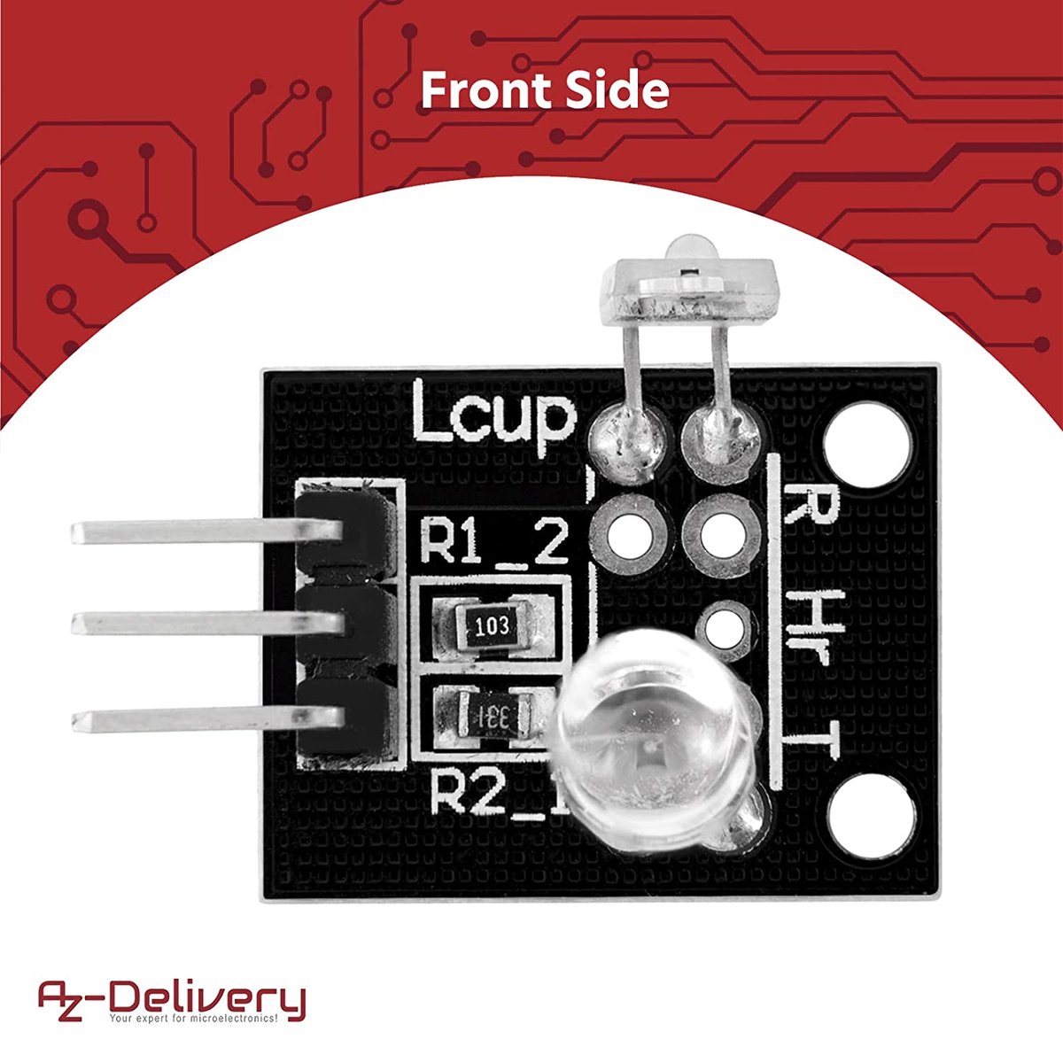 AZDelivery 3 x KY-039 Heartbeat Sensor Module Finger Heartbeat Detector ...