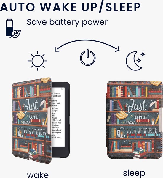 kwmobile e-reader hoesje geschikt voor Tolino Shine 3 hoes - E reader flip case met... | bol