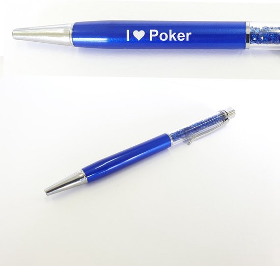 Pen Met Diamantjes En Gravering - I Love Poker | bol