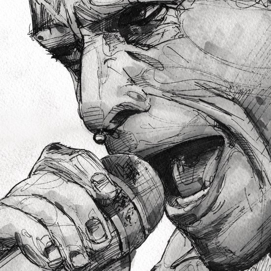 Keith Flint (the Prodigy) - canvas - 70 x 100 cm | bol