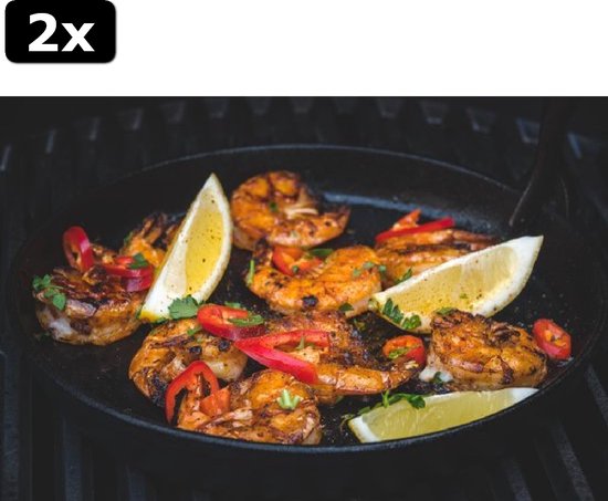 2x Grill Guru Cooking Plate & Holder XL | bol.com