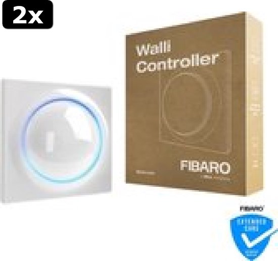2x FIBARO Walli Controller - Draadloze schakelaar - Batterijgevoed - Z-Wave Plus - Wit | bol.com