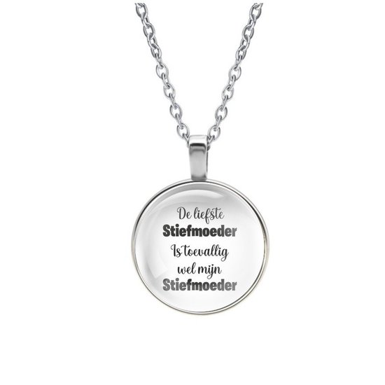 Ketting Glas De Liefste Stiefmoeder Is Toevallig Wel Mijn Stiefmoeder 0628