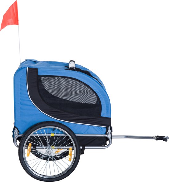 Fietskar - Hondenfietskar - Fietskar hond - 130x90x110 cm - Blauw/Zwart ...