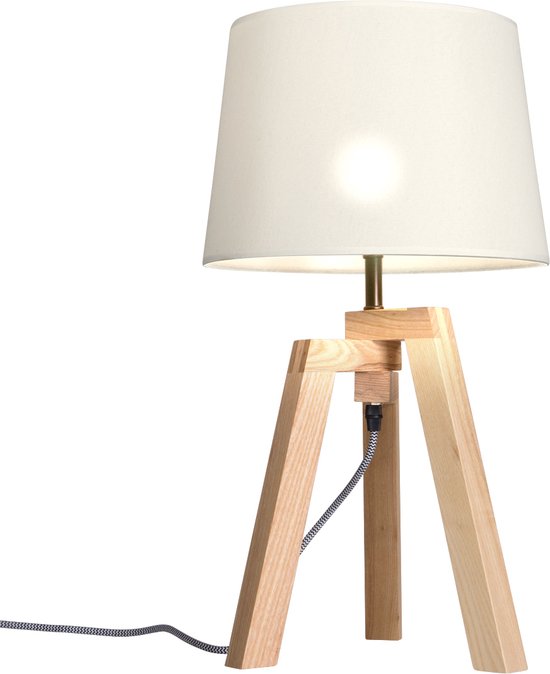 Moderne Tafellamp - Mexlite - Stof - Modern - E27 - L: 30cm - Voor ...