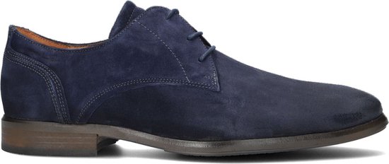 Van Lier Erasmo Veterschoenen - Heren - Blauw - Maat 43 | bol