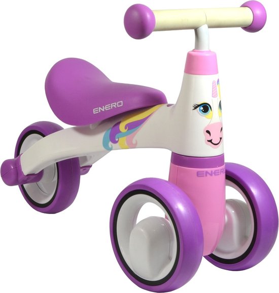 Loopfiets - 1 jaar - 51x19x38 cm - roze en paars | bol.com