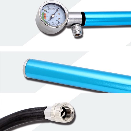 Draagbare Fietspomp - Mini Pomp - Banden Oppompen - Met Barometer - 19. ...