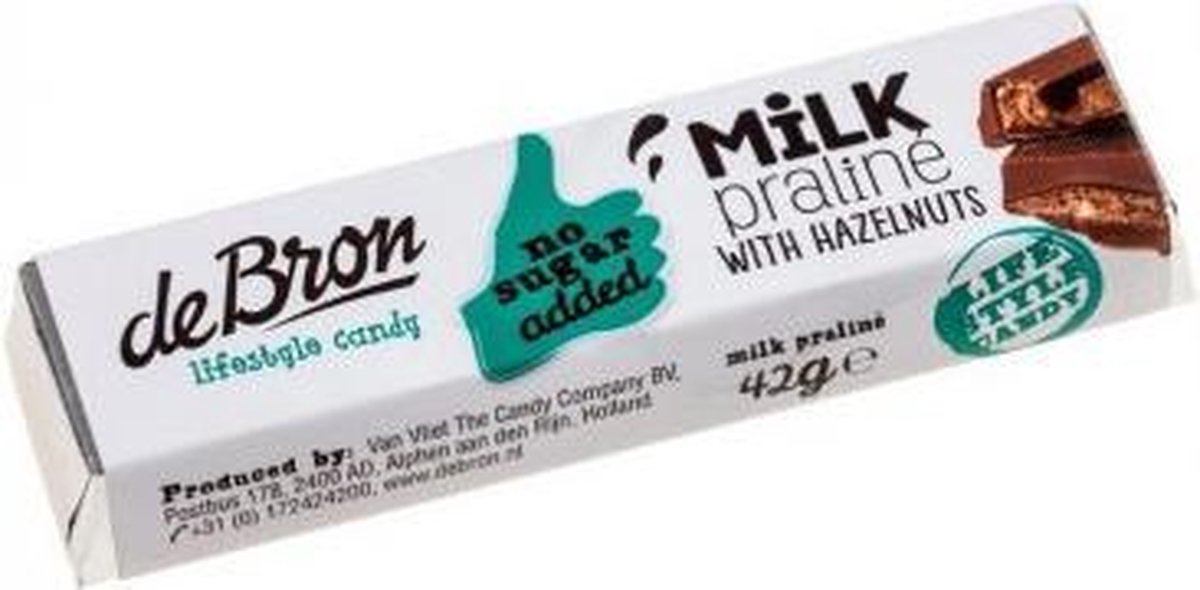 De bron Suikervrije Choco Reep Hazelnoot 42 gr | bol.com