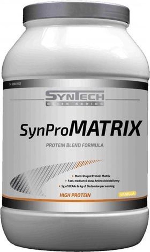 SynTech High Protein SynPro Matrix Poeder Cookies & Cream | bol.com