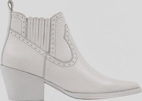 Bronx Cow Milled Crust Off white Western boots | bol.com