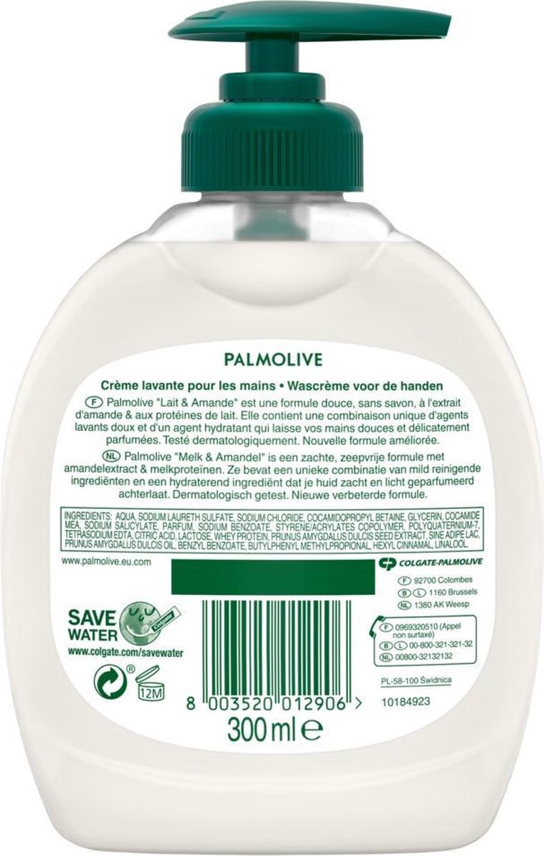 Palmolive Handzeep Naturals Melk & Amandel 300 ml | bol.com