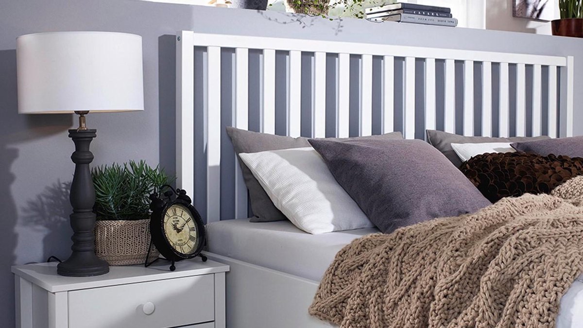 Beter Bed Basic Bed Seattle 2-persoons - 160 x 200 cm - wit | bol.com