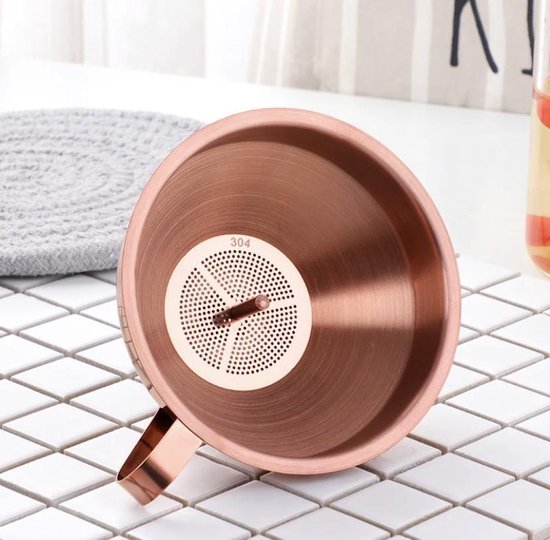 Trechter Rvs met Zeef - Keukentrechter Zeeffilter - Inclusief filter ...