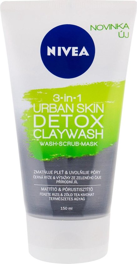 Nivea - Detox Clay Cleansing Cream 3in1 Urban Skin ( Detox Clay Wash ...