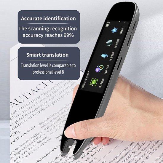 JGS Premium - Smart Scan Vertaalscanner Pen met Touchscreen en ...