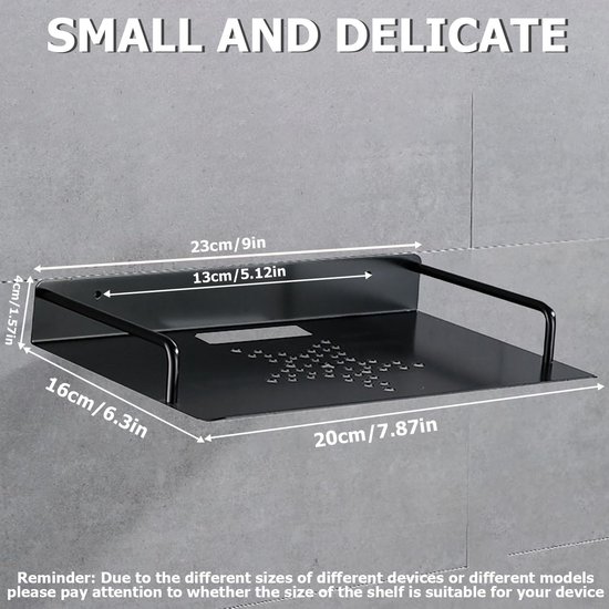 HOMURY Universele muurbeugel voor router, routerplank, kleine ...