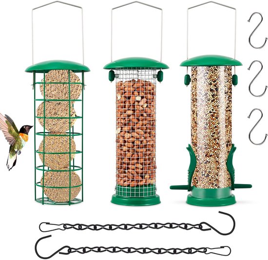 Hangende voederbak voor vogels, voederstation voor wilde vogels ...