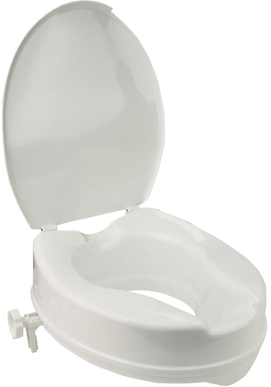 WC Verhoger/ Toiletverhoger met hygiënische uitsparing 10 cm wit ...